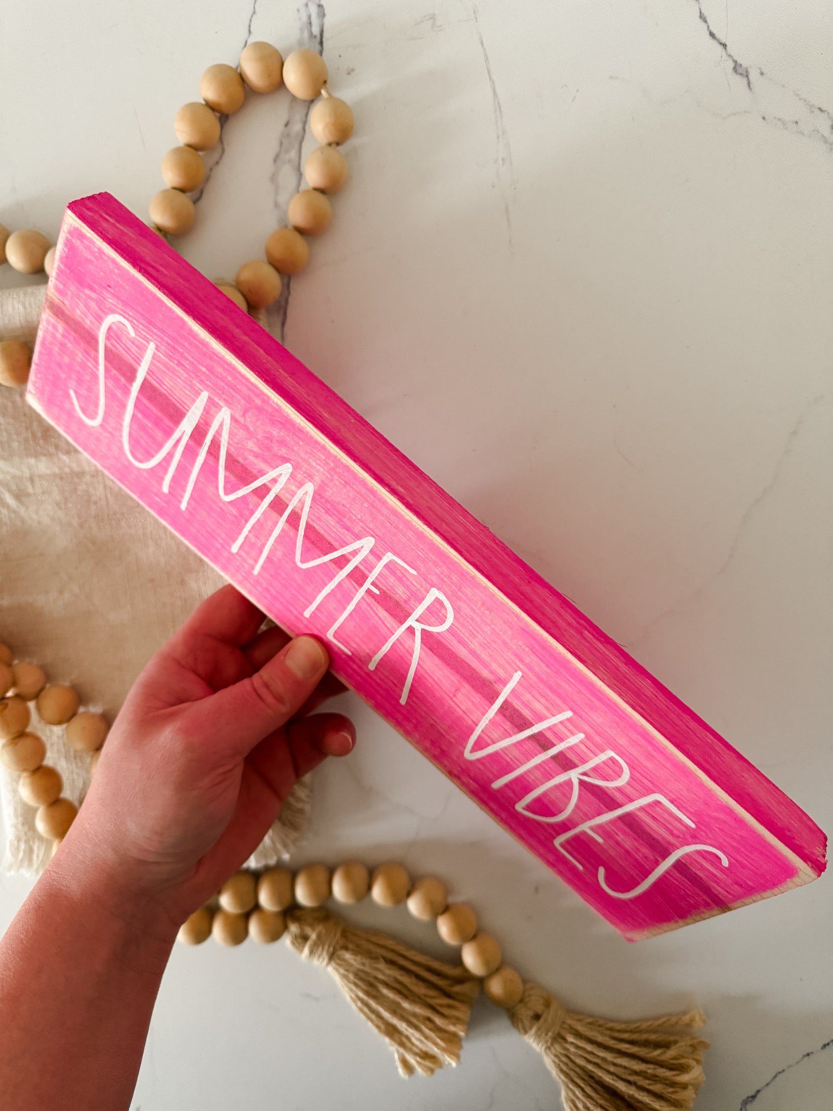 Summer Vibes Wood Sign – northwoodsandwicksco